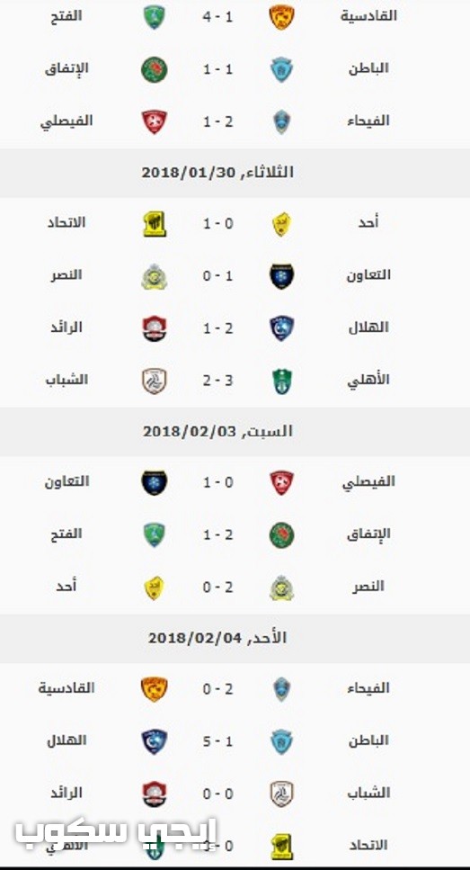الدوري السعودي اليوم Ø¬Ø¯ÙˆÙ„ ØªØ±ØªÙŠØ¨ Ø§Ù„Ø¯ÙˆØ±ÙŠ Ø§Ù„Ø³Ø¹ÙˆØ¯ÙŠ